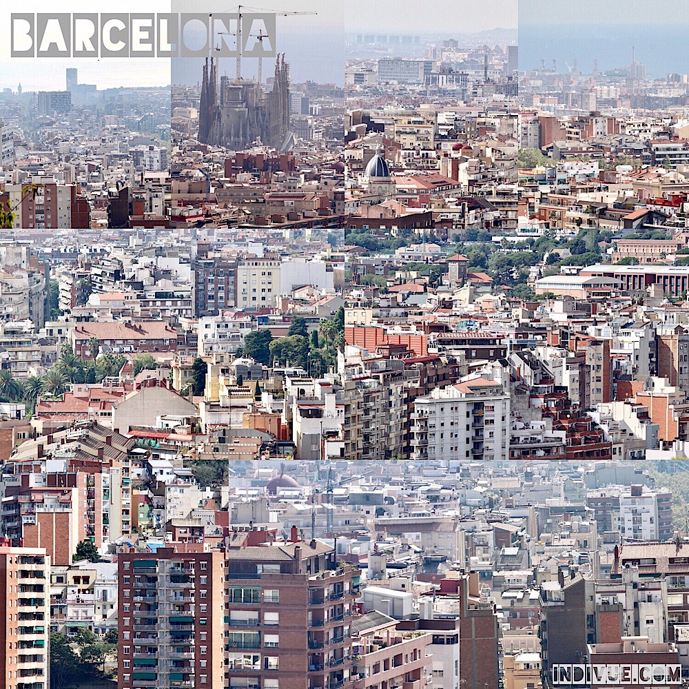 Barcelona collages – INDIVUE – travel & art